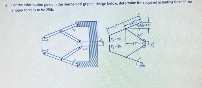 Solved 3. For the information given in the mechanical | Chegg.com