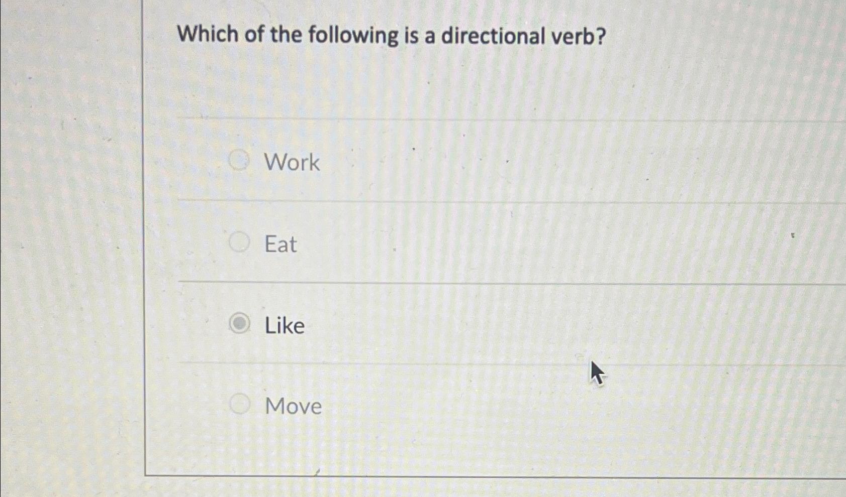 Solved Which of the following is a directional | Chegg.com