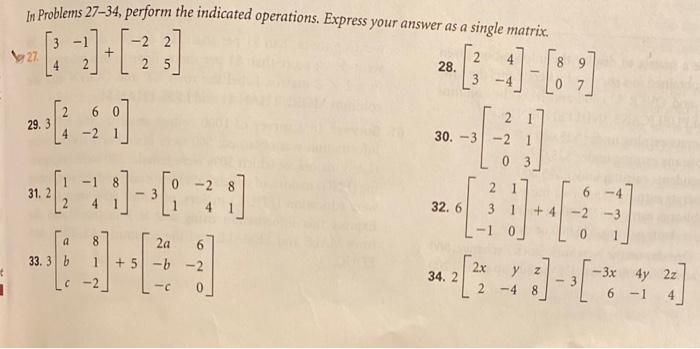 Solved In Problems 37-54, solve each system of equations | Chegg.com
