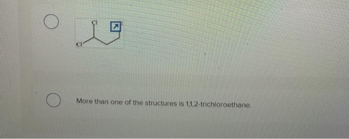 Solved What is the structure of 1,1,2-trichloroethane? | Chegg.com