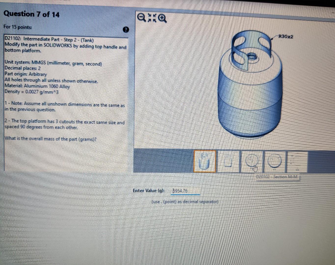 Solved Question 6 of 14 For 15 points: D21101: Intermediate | Chegg.com