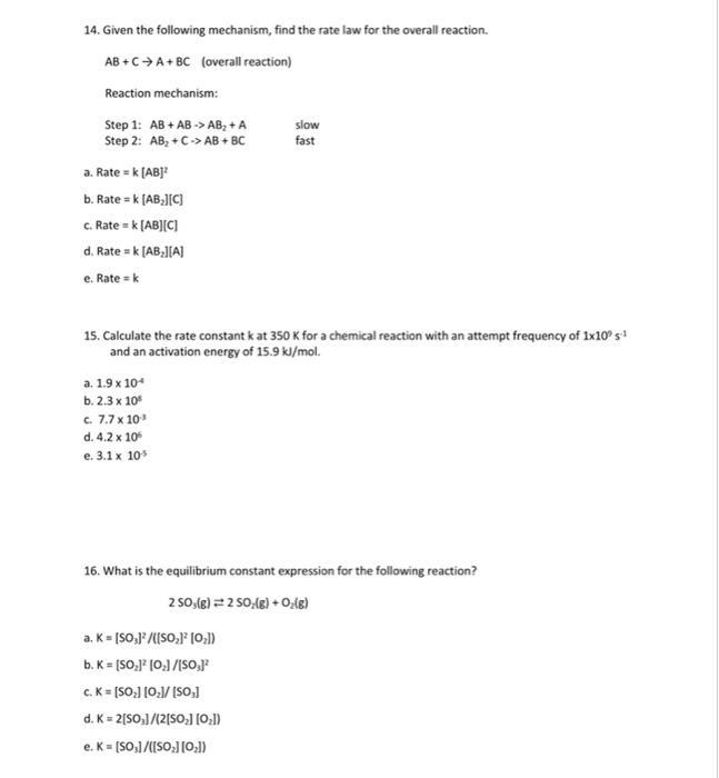 Solved If you could answer the 3 multiple choice questions | Chegg.com