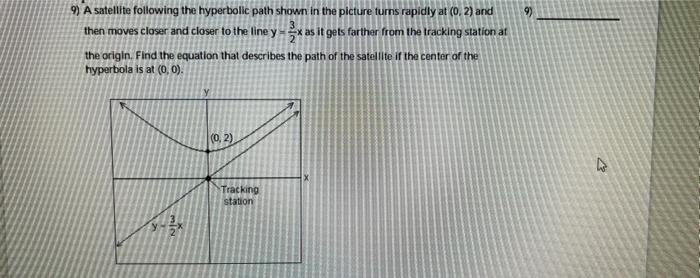 Solved A satellite following the hyperbolic path shown in | Chegg.com