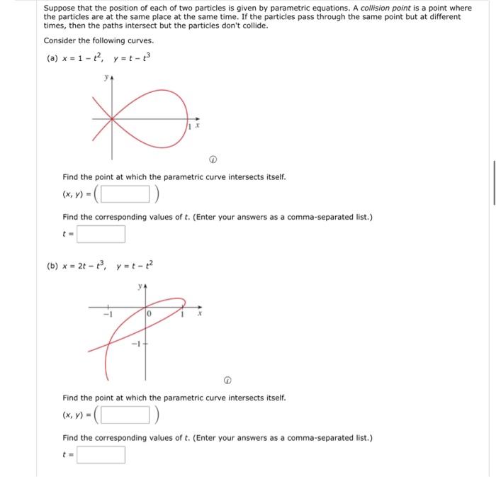 Solved Suppose that the position of each of two particles is | Chegg.com