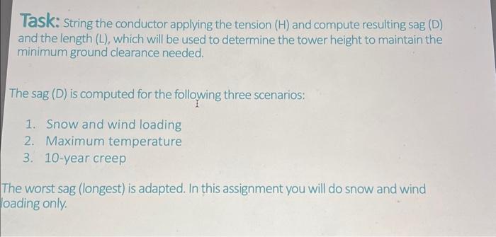 Solved Sample Design Problem: Find the maximum sag, tension, | Chegg.com