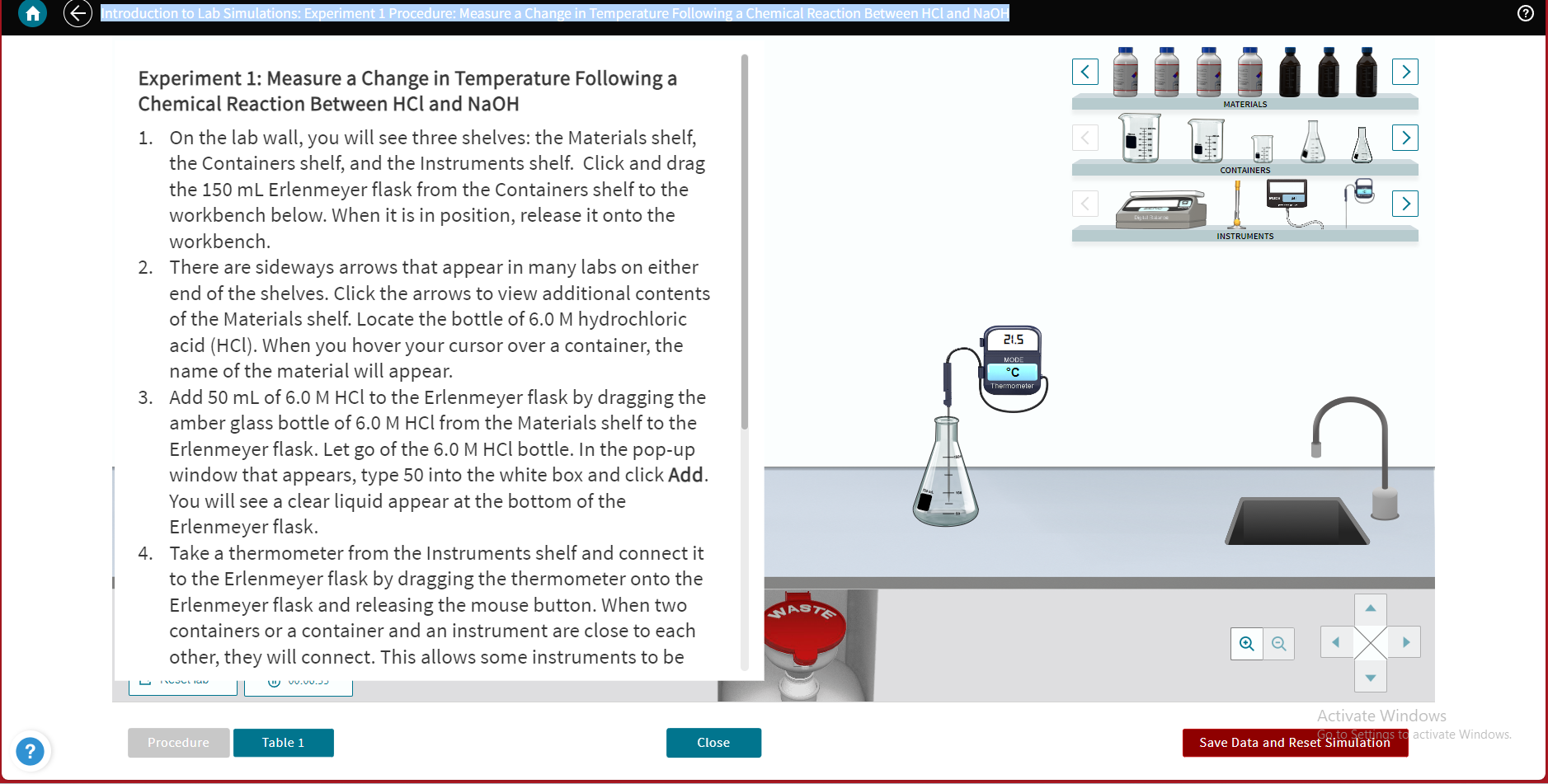 Experiment 1: Measure a Change in Temperature | Chegg.com