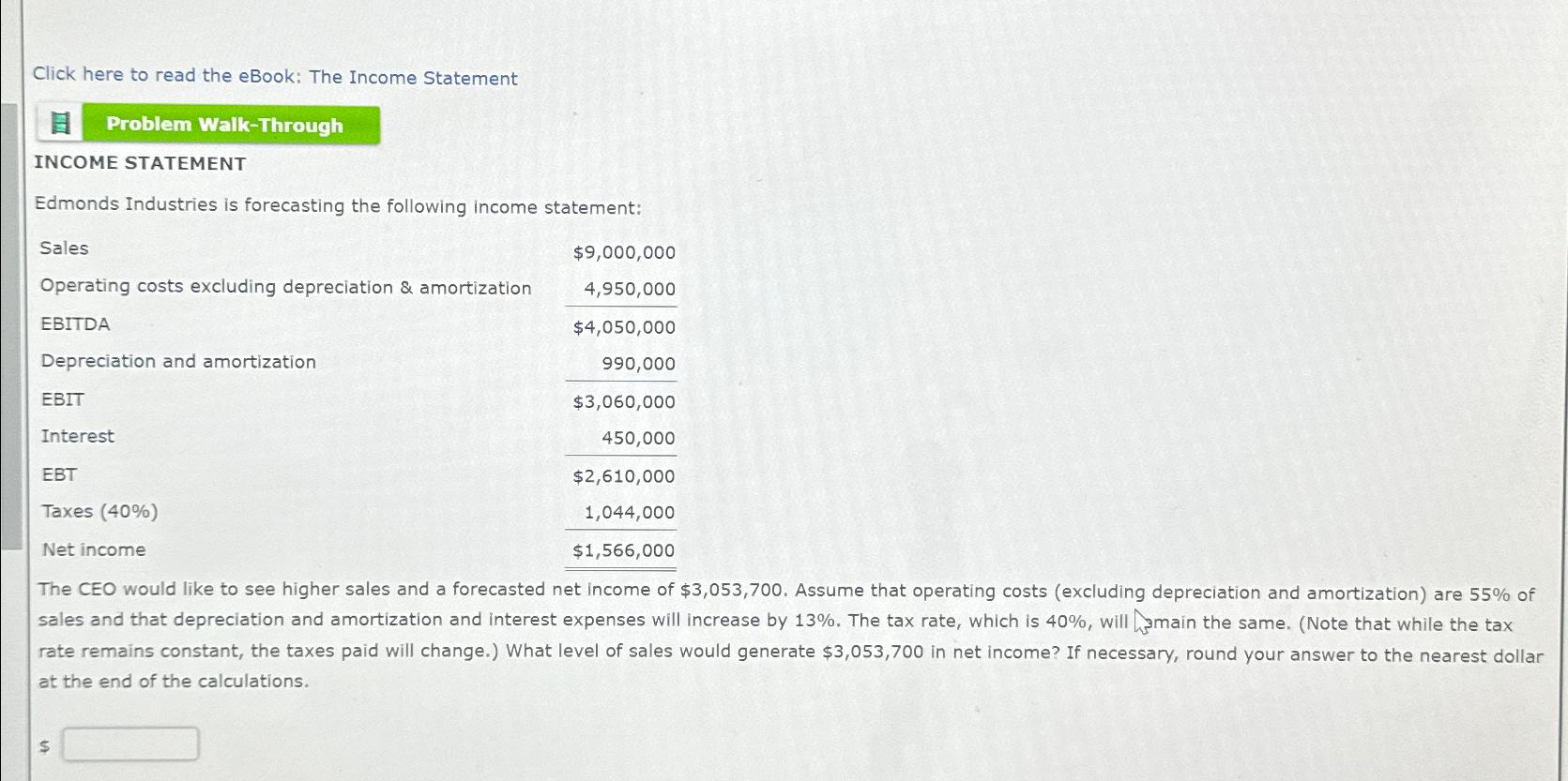 Solved Click here to read the eBook: The Income | Chegg.com