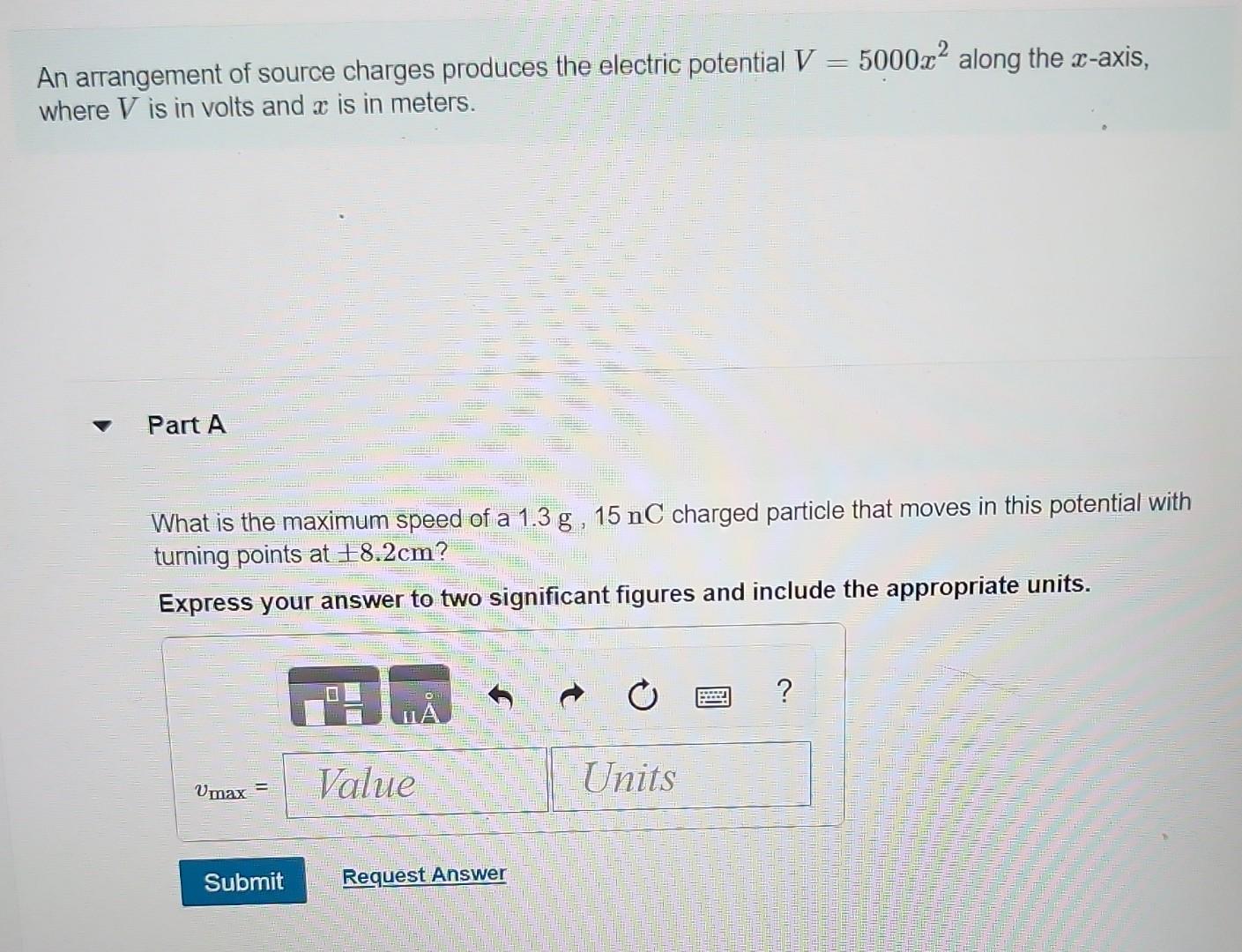 Solved An arrangement of source charges produces the | Chegg.com