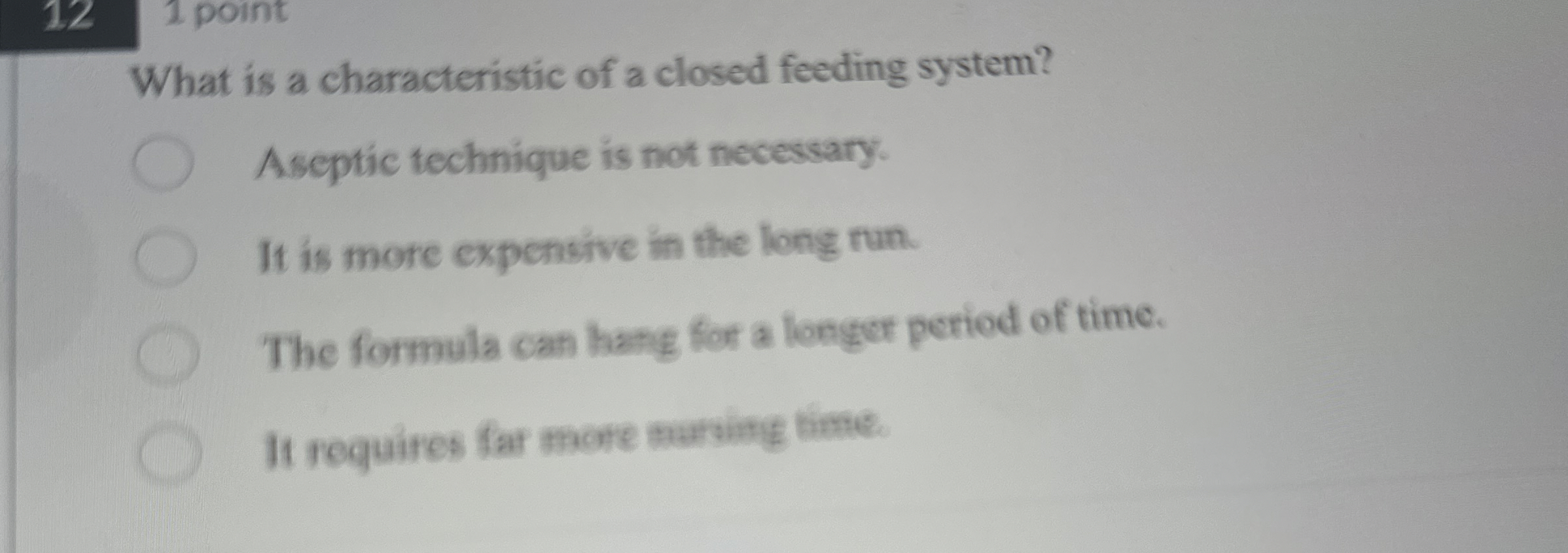 Solved 121 ﻿pointWhat is a characteristic of a closed | Chegg.com