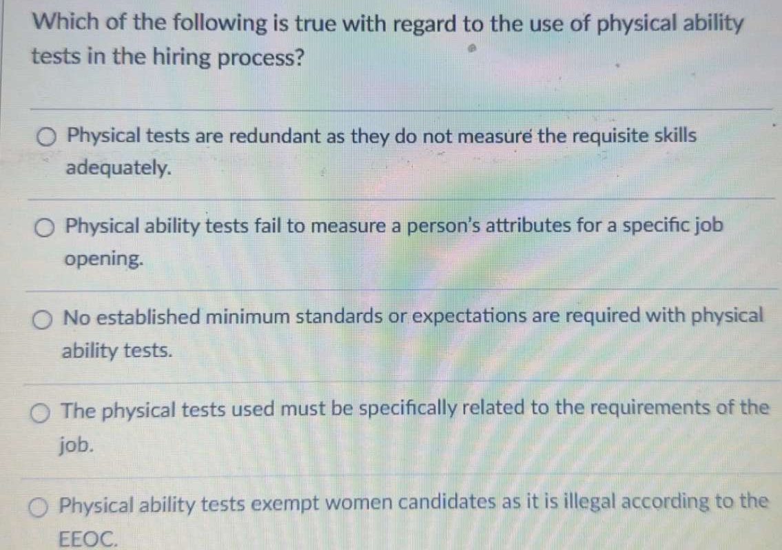 Solved Which of the following is true with regard to the use | Chegg.com