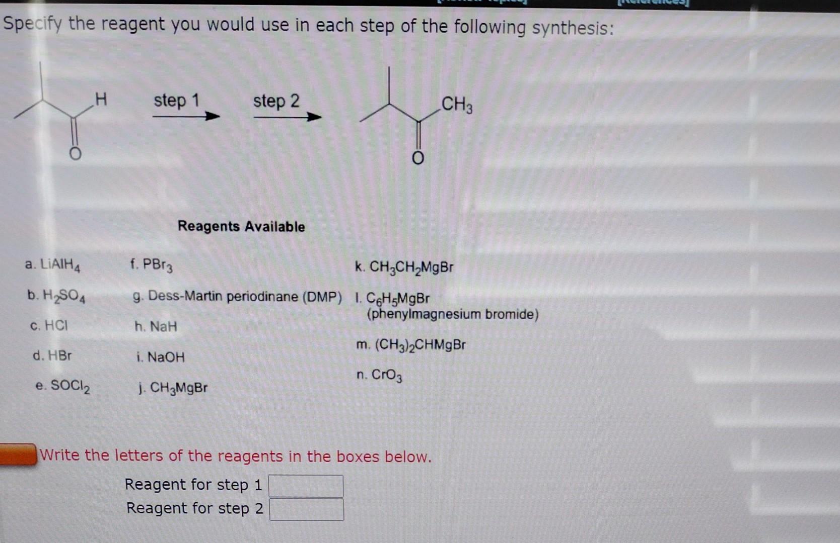 Solved Cr(VI) compounds are common reagents for the | Chegg.com