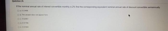 Solved If the nominal anmal rate of interest convertible | Chegg.com