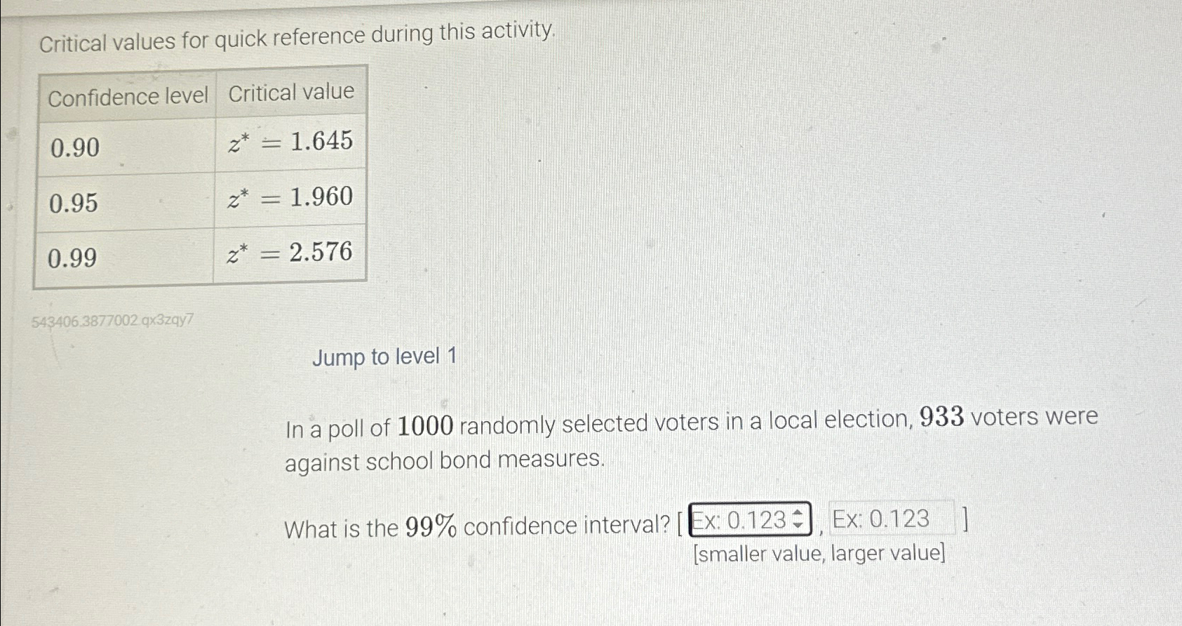 Solved Critical values for quick reference during this | Chegg.com