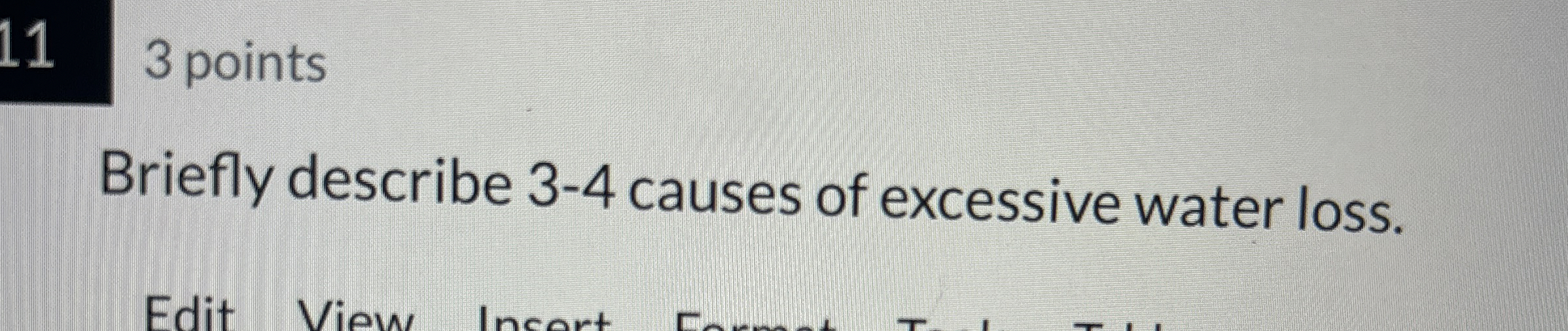 Solved 113 ﻿pointsBriefly describe 3-4 ﻿causes of excessive | Chegg.com