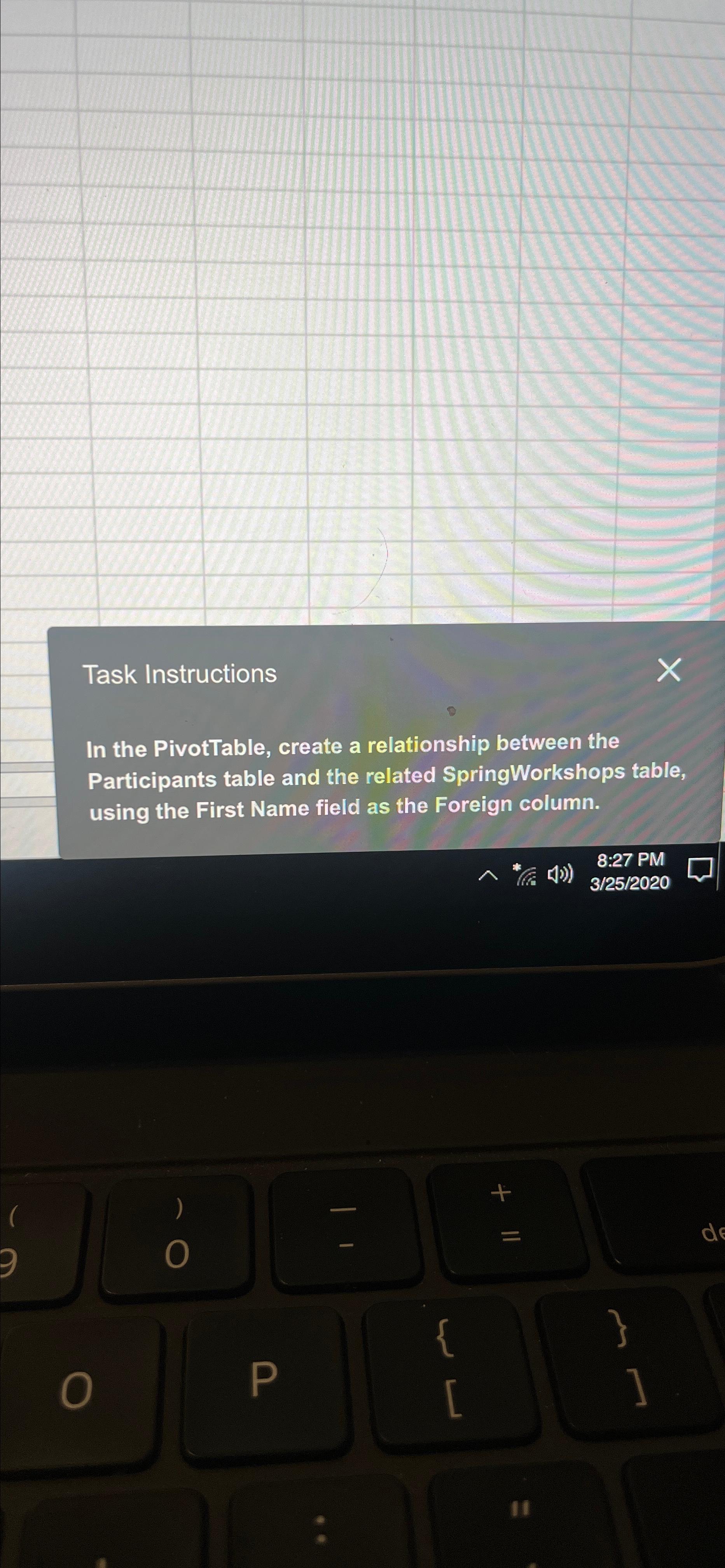 Solved In the pivot table , ﻿create a relationship between | Chegg.com