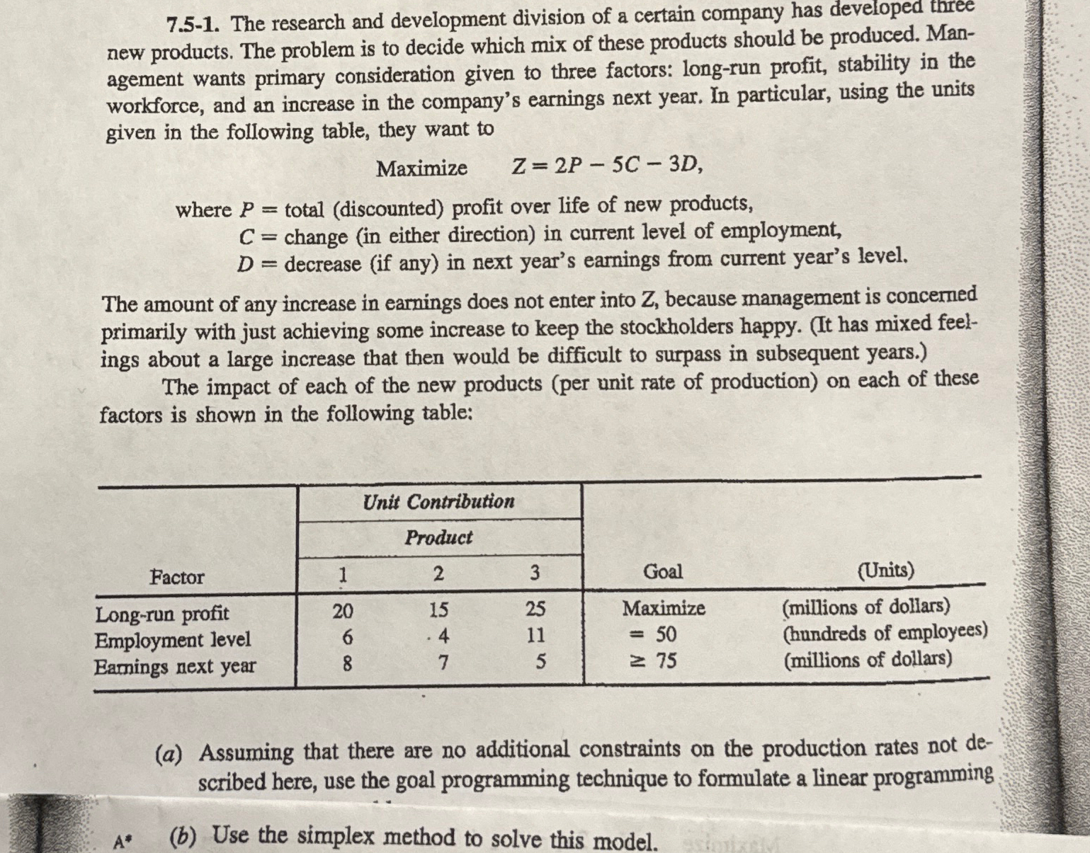 Solved 7.5-1. ﻿The research and development division of a | Chegg.com