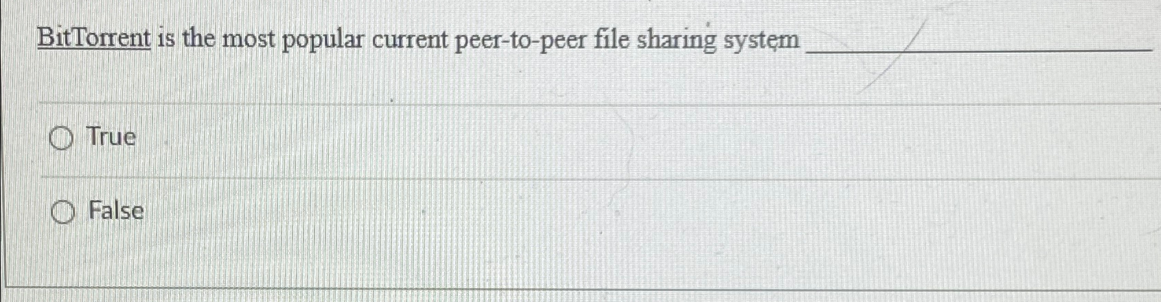 Solved BitTorrent is the most popular current peer-to-peer | Chegg.com