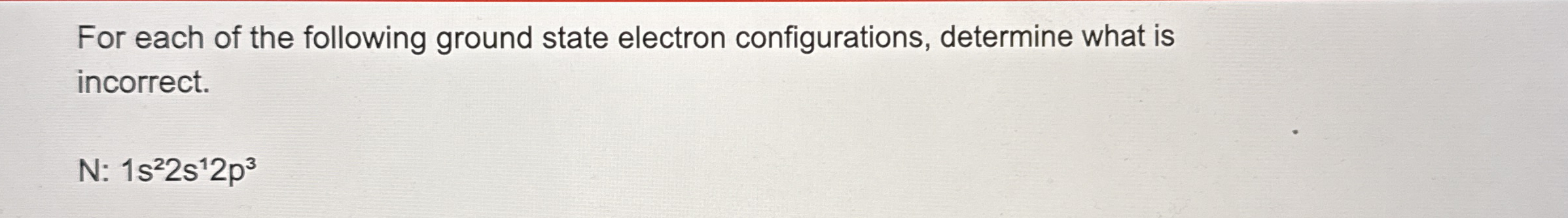 Solved For Each Of The Following Ground State Electron