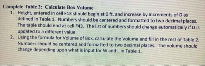 Solved Complete Table 2 Calculate Box Volume 1 Height Chegg solved-complete-table-2-calculate-box-volume-1-height-chegg