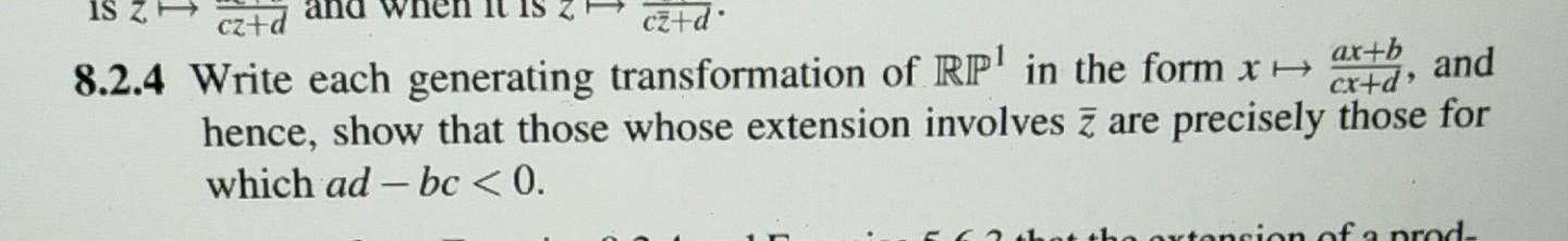 Solved 8.2.4 Write each generating transformation of RP1 in | Chegg.com