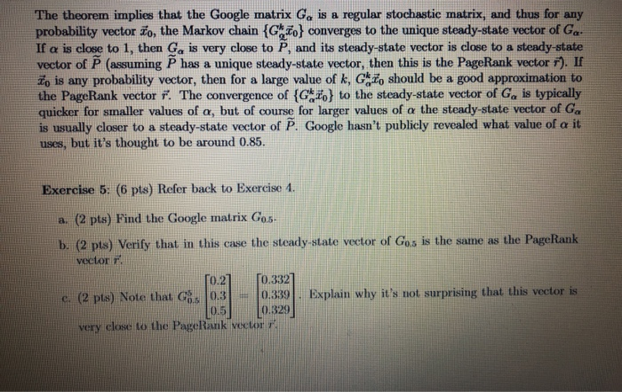 Solved Definition: A stochastic matrix P is regular if for | Chegg.com