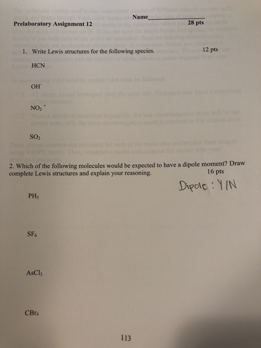 Solved write the lewis structures for the following | Chegg.com