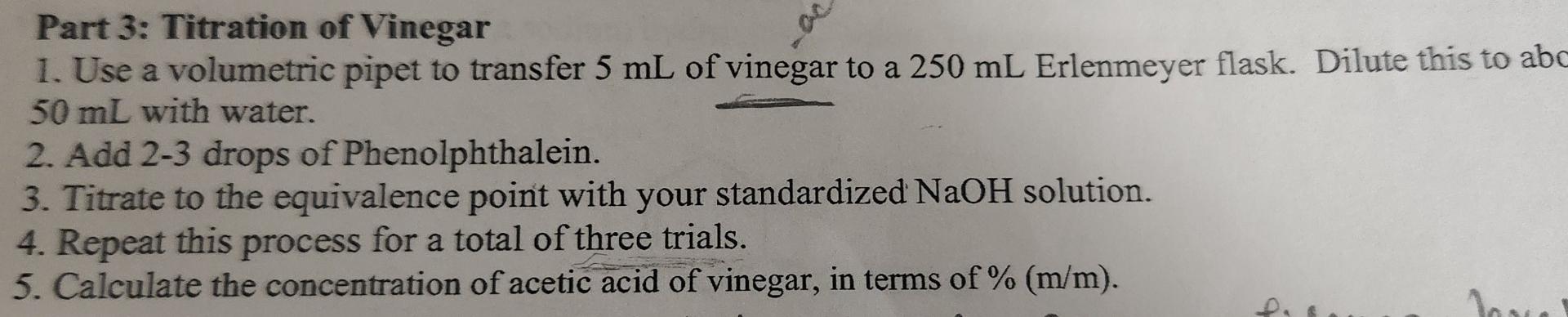Solved Calculate the concentration of acetic acid of | Chegg.com