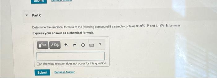 Solved Determine the empirical formula of the following | Chegg.com