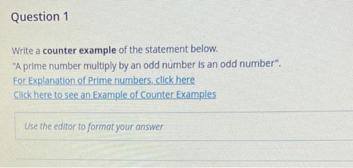 Solved Write a counter example of the statement below. "A | Chegg.com