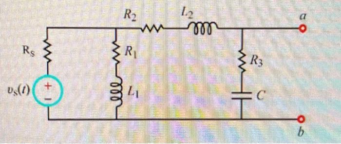 Solved In the circuit, the voltage source Vs(t) frequency, | Chegg.com
