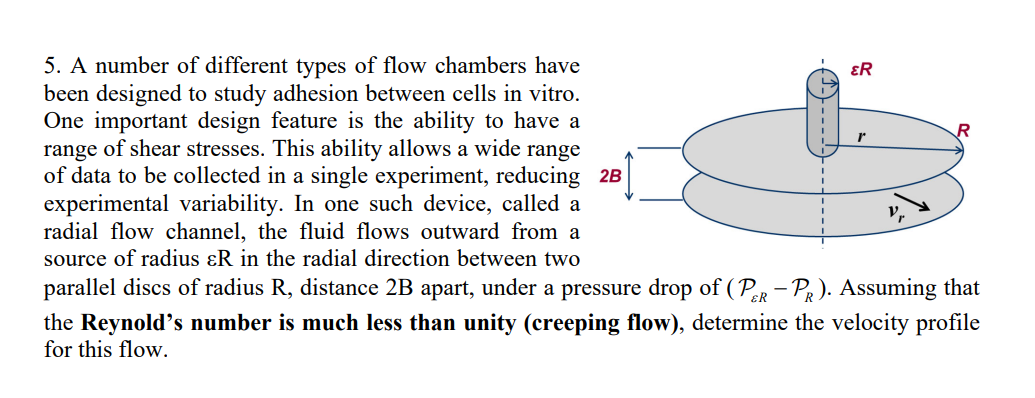 Solved A number of different types of flow chambers havebeen | Chegg.com
