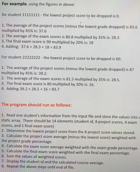 Solved Using Oop Write A C Program That Will Read In A