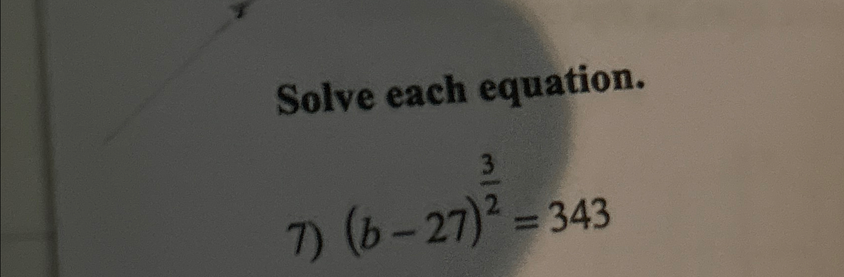 Solved Solve each equation.(b-27)32=343 | Chegg.com
