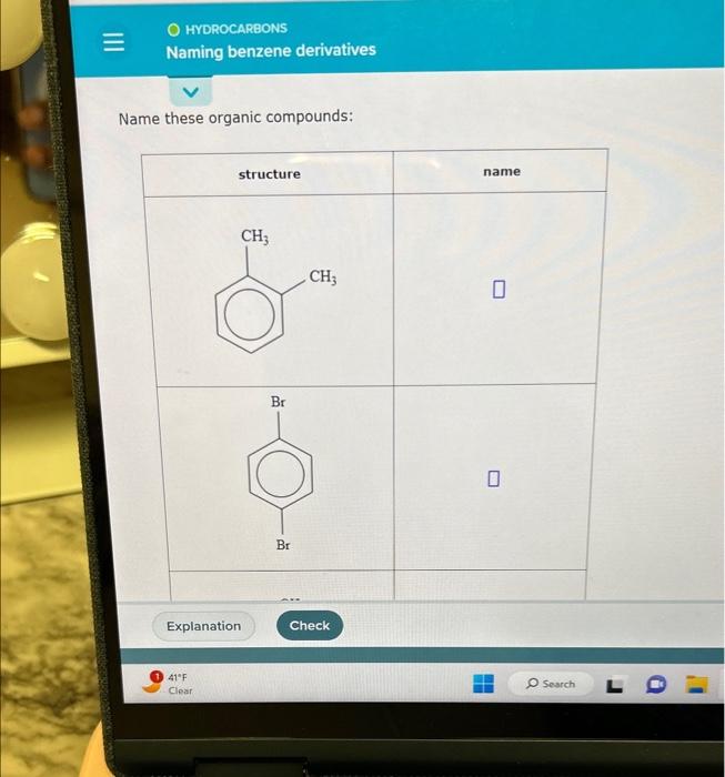 Solved Name these organic compounds: | Chegg.com