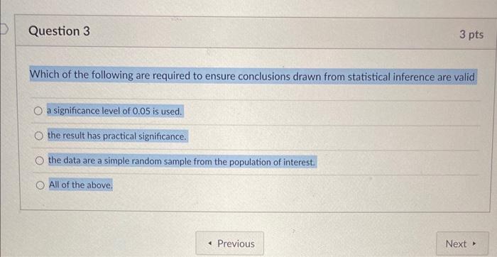 Solved Which of the following are required to ensure | Chegg.com