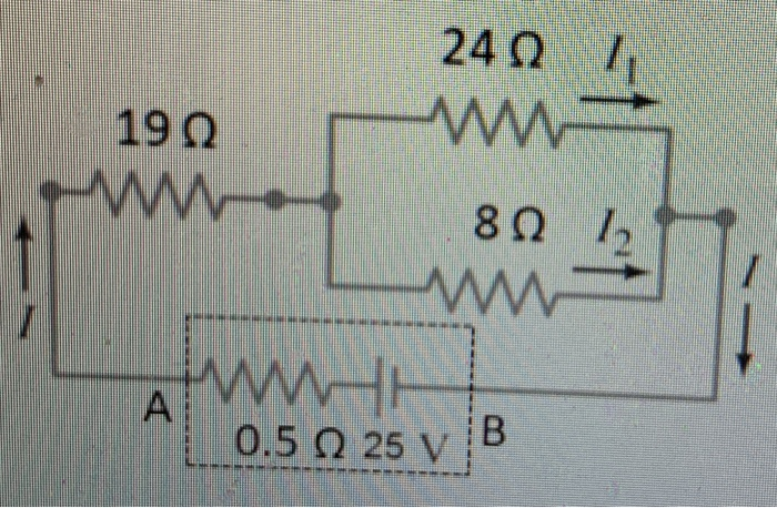 Solved Two resistors 24 Ohms and 8 Ohms are connected in | Chegg.com