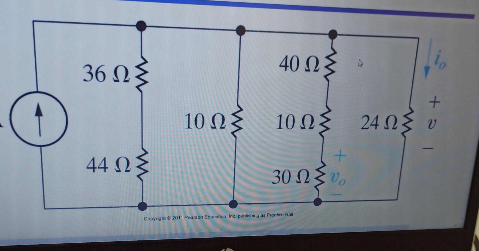 Find V0 and i0 using (voltage and current divider) | Chegg.com