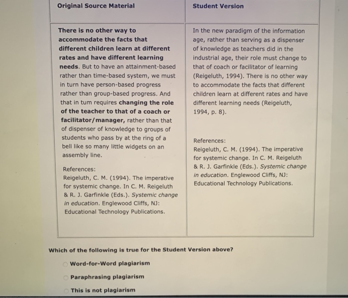 Solved Original Source Material Student Version In the new | Chegg.com