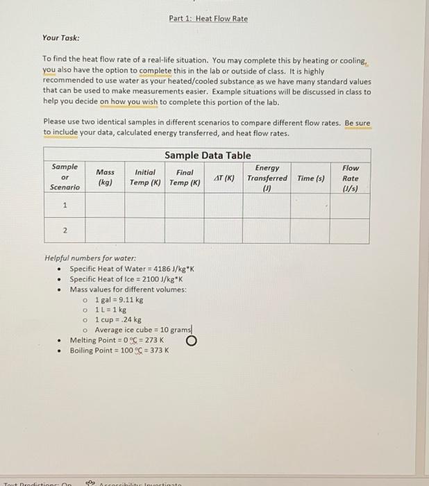 Solved Your Task: To find the heat flow rate of a real-life | Chegg.com