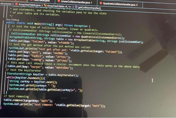 Solved General Information In this project, a hashtable is | Chegg.com