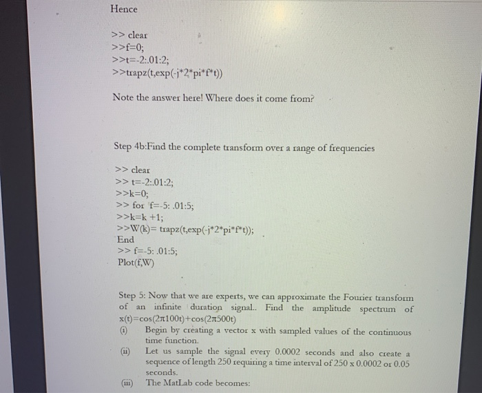 Fourier Transforms Objective: To demonstrate how the | Chegg.com