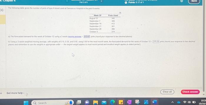Solved K 0 pter 4 The following table gives the number of | Chegg.com