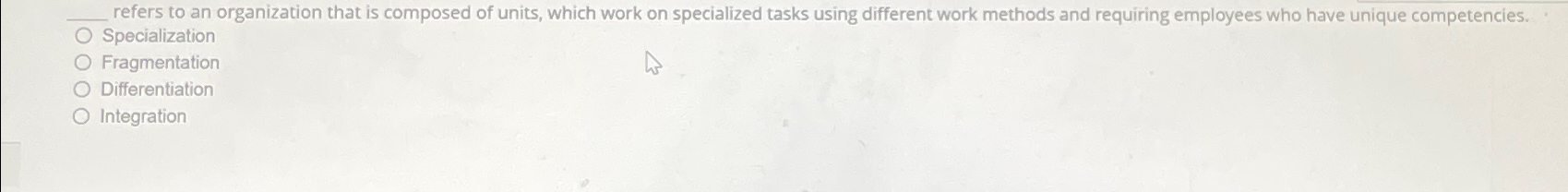 Solved q, ﻿refers to an organization that is composed of | Chegg.com