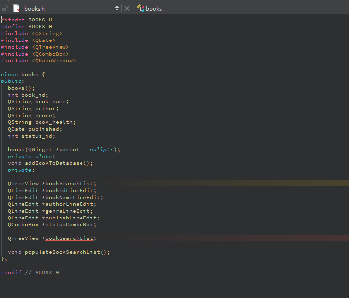 Solved Could you help me fix my books.cpp so the function to | Chegg.com