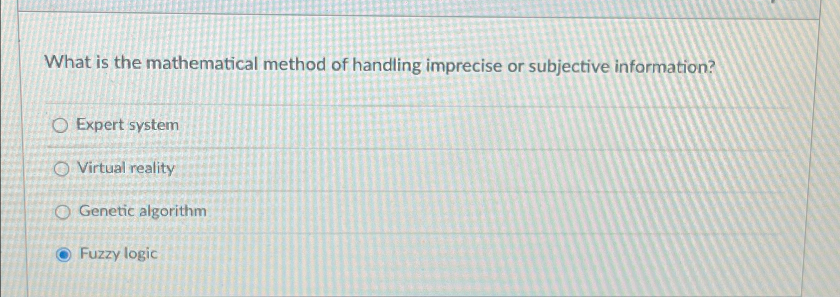 Solved What is the mathematical method of handling imprecise | Chegg.com
