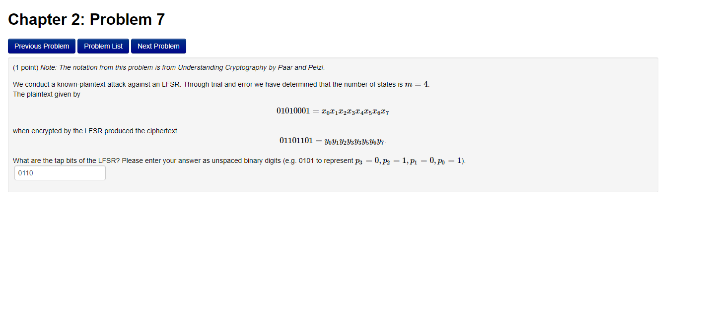 Solved (1 ﻿point) ﻿Note: The notation from this problem is | Chegg.com