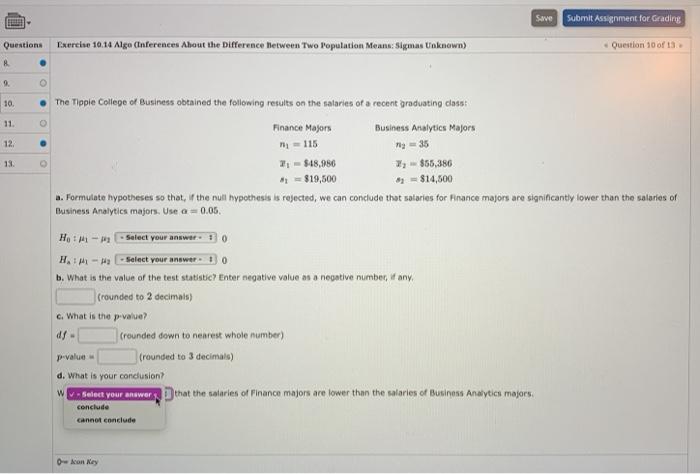 Solved Save Submit Assignment For Grading Questions Exercise 3250