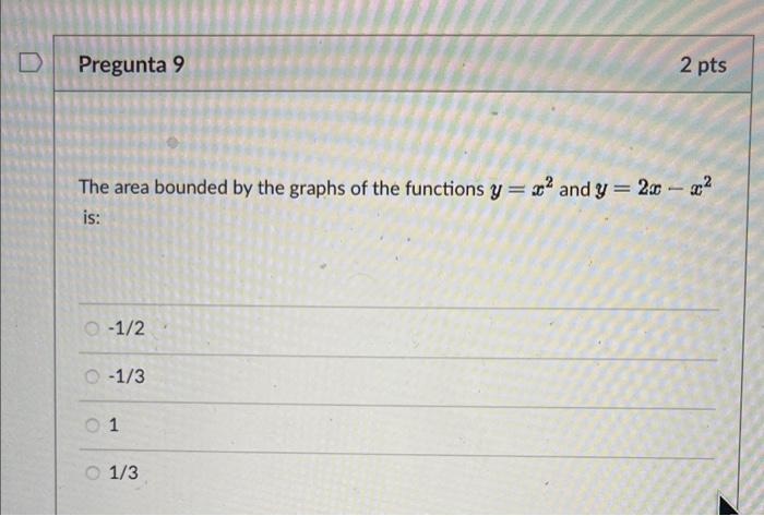 Solved The area bounded by the graphs of the functions y=x2 | Chegg.com