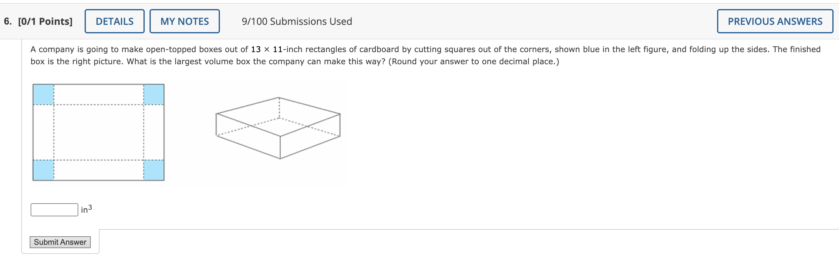Solved [0/1 ﻿Points]9/100 ﻿Submissions Used box is the right | Chegg.com