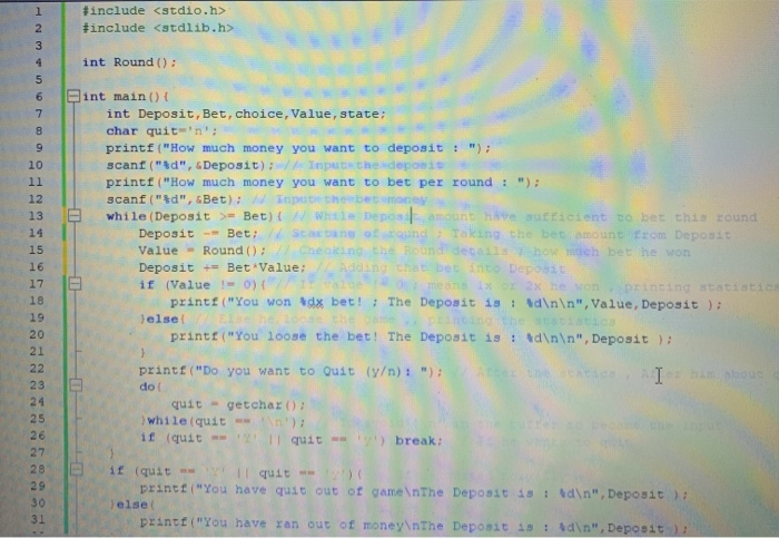Solved #include #include WN int Round(): PRONONPRO Elint | Chegg.com